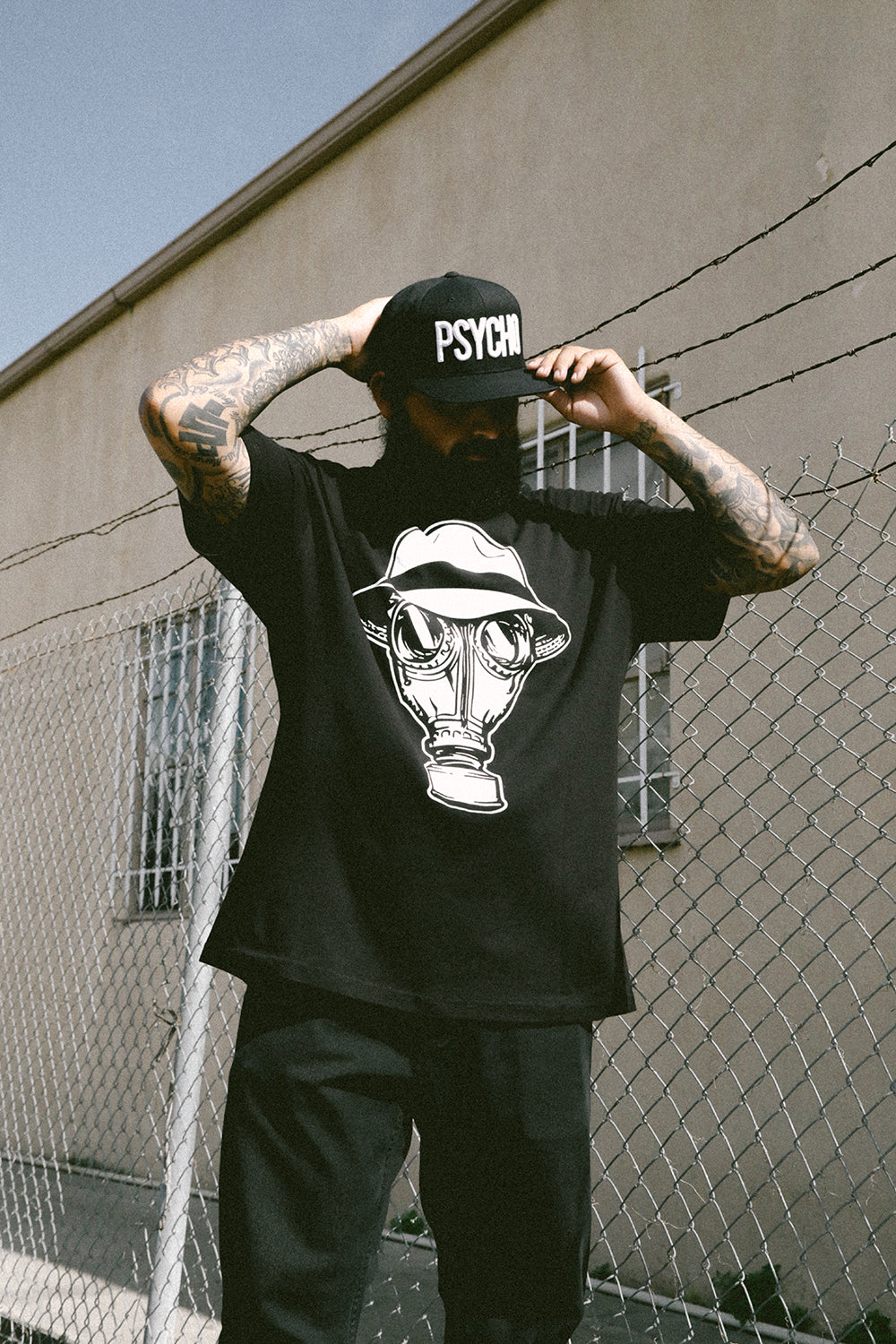 Gas Mask Tee – The Psycho Shop / Psycho Realm Merchandise