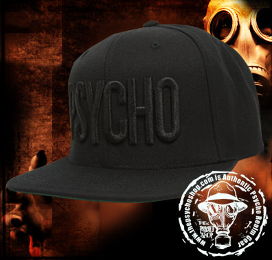 Psycho Realm - All Black Psycho Snapback – The Psycho Shop / Psycho ...